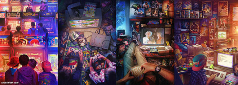 Rachid Lotf - Retro Gaming Art, Graphic design & Photoshop course